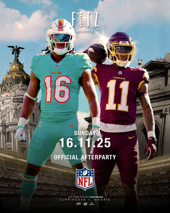 FITZ x NFL OFFICIAL AFTERPARTY | Dom, 16 nov | Fitz Madrid